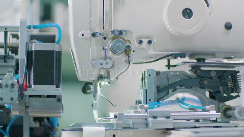 Real Shot Sewing Machine Assembly Line Industrial Manufacturing HD ...