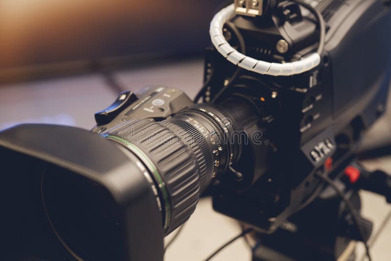 High Definition Hd Cam Camera Lens Close Up Stock Photo - Image of ...