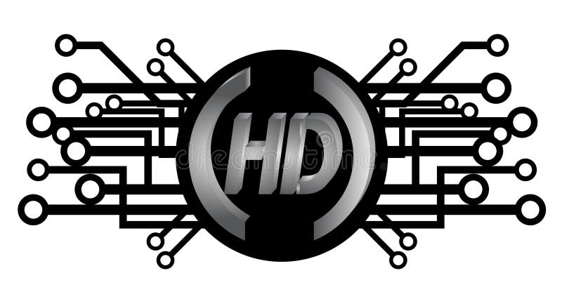 High definition symbol stock illustration. Illustration of vertex ...