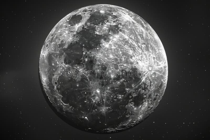 High Definition Image of Full Moon through 0.2m Telescope Capturing ...