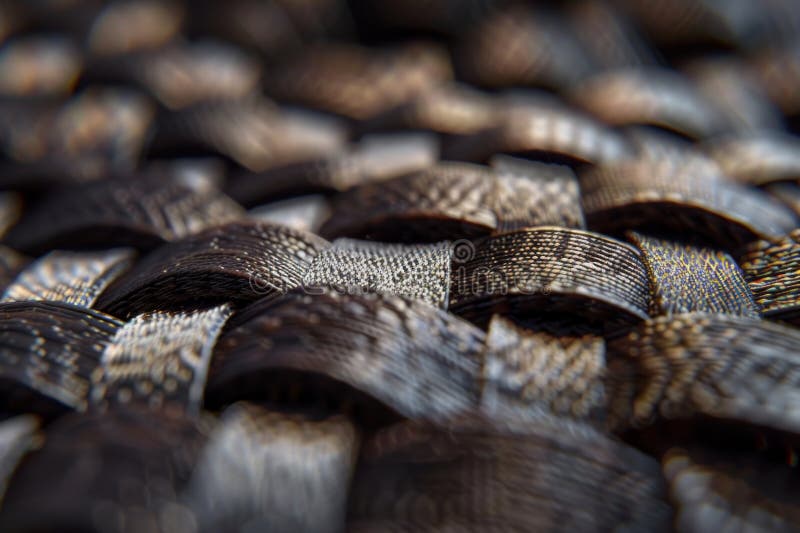 Intricate Woven Fabric Texture Close-up Stock Illustration ...
