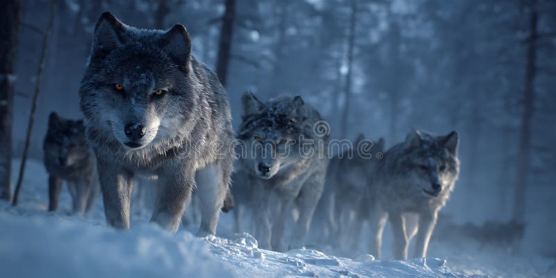 A High-Definition Image of a Wolf Pack in the Wilderness Wallpaper ...