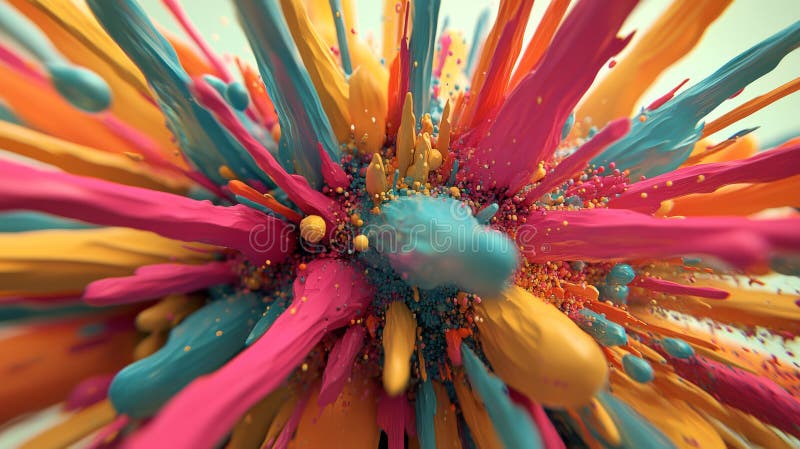 High-definition Imagery of a Vibrant and Textured Colorful Abstract ...