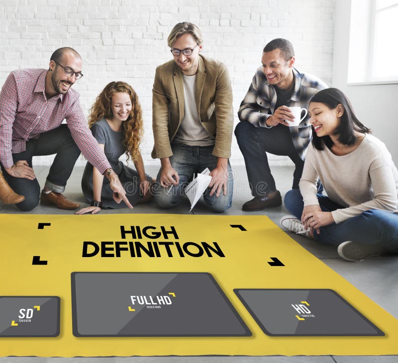 High Definition Images Network Resolution Stream Concept Stock Photo ...