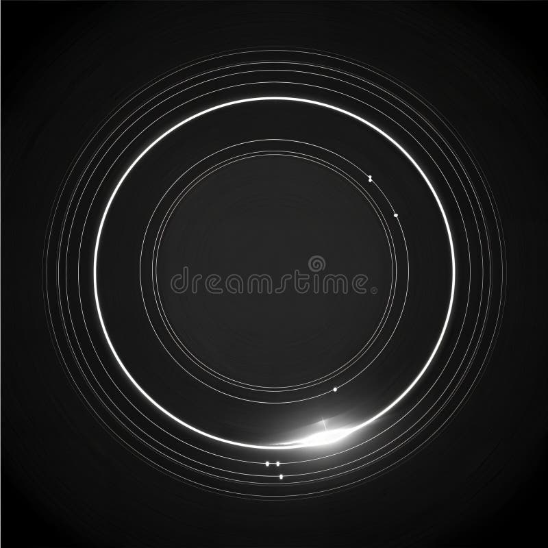 High Definition 4k Light Effect Circle Stock Illustration ...