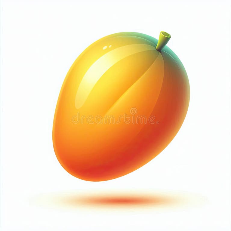High-Definition Mango with Subtle Depth Stock Illustration ...
