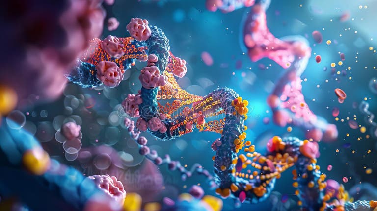 High-definition Microscopy Showing Cell S Genetic Code and Membrane ...