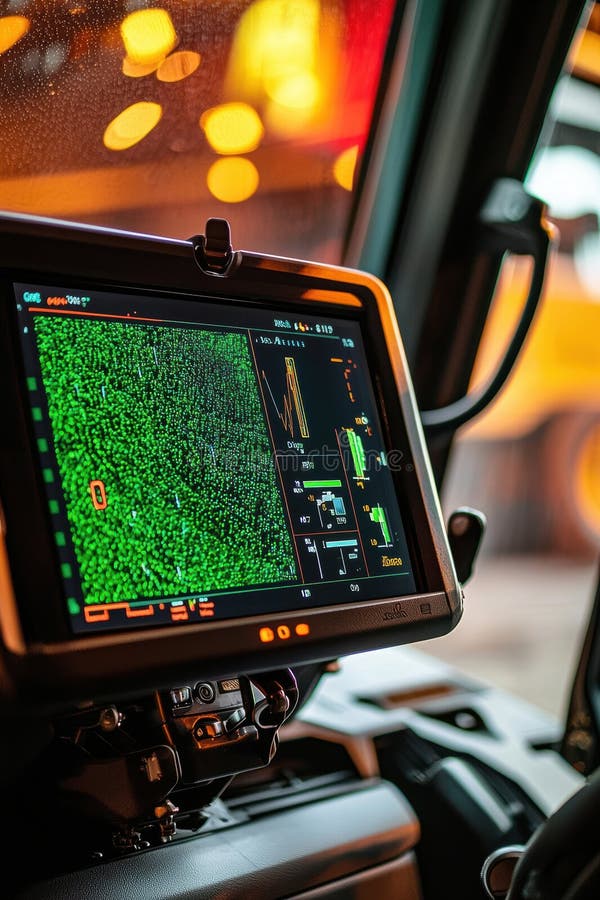 High Definition Monitor Display in Combine Harvester: Real-Time Crop ...