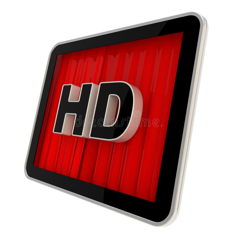 High Definition Pad Screen Icon Stock Illustration - Illustration of ...