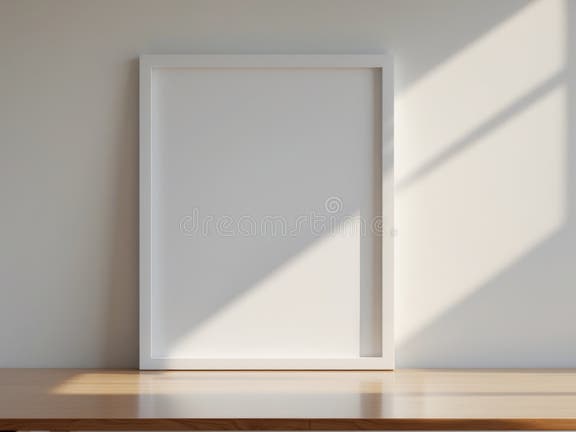 High Definition Picture of Blank Picture Frame on Table Stock Image ...