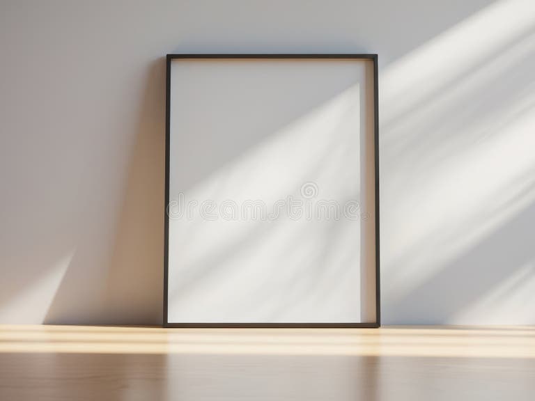 High Definition Picture of Blank Picture Frame on Table. Stock Photo ...