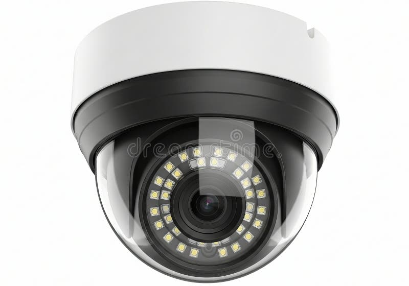 High-definition Security Dome Camera with Infrared Leds for Enhanced Night Vision and ...