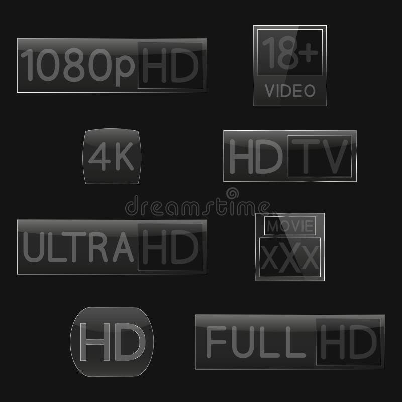 High Definition Signs, Vector Illustration Stock Vector - Illustration ...