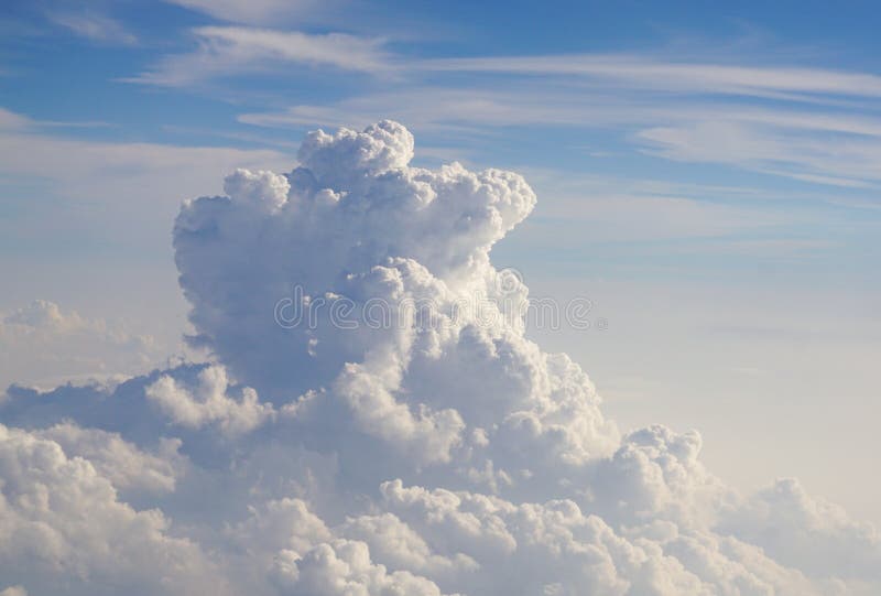 High Definition Skyscraper with Clouds Stock Image - Image of sunlight ...