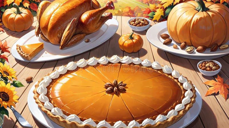High-definition Thanksgiving-themed Wallpaper Background with Festive ...