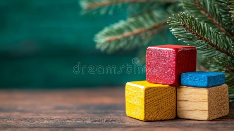 High-definition Wooden Blocks, Captured with Deep Focus on a Rustic ...