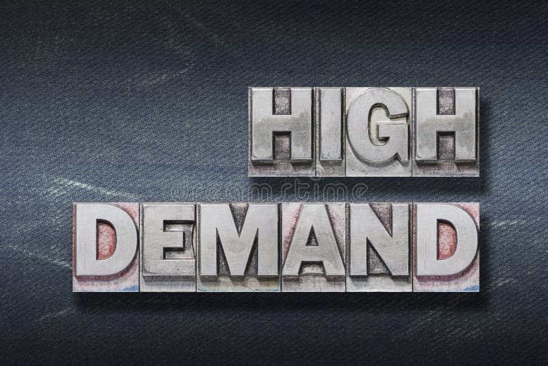 High demand den stock image. Image of metallic, background - 171880869