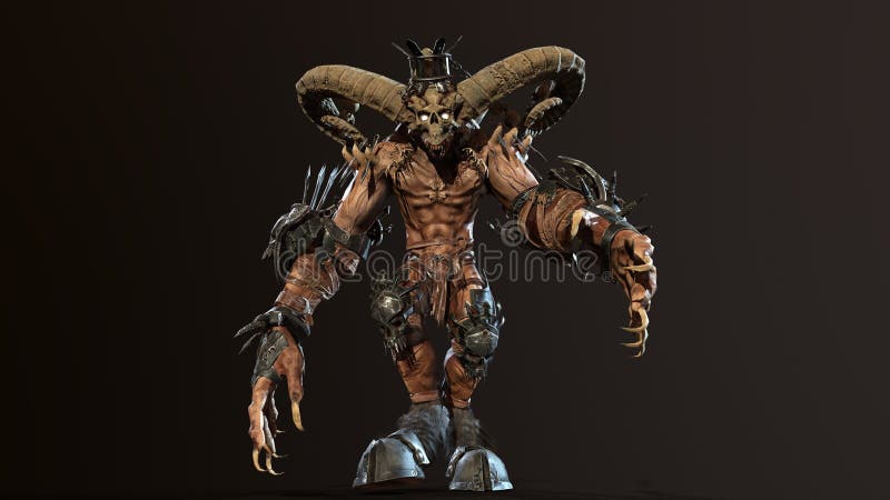 High Demon 3d render stock illustration. Illustration of mutant - 150905856