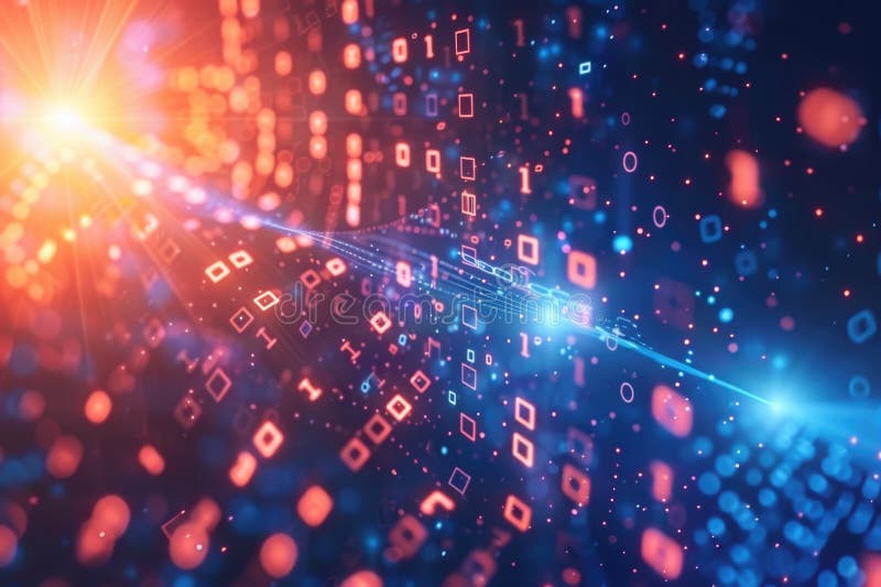 A High-density Dot Pattern on a Blue and Red Background, Ideal for ...