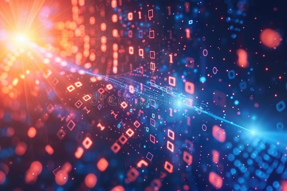 A High-density Dot Pattern on a Blue and Red Background, Ideal for ...