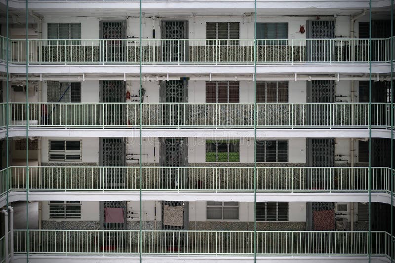 High Density Residential Building Facade Editorial Stock Image - Image ...