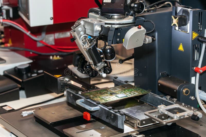 High Density Rework Station Close Up Process Stock Image - Image of ...