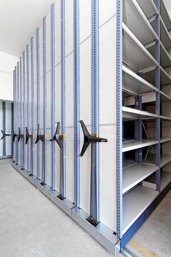 High Density Shelves stock image. Image of modern, storage - 22268071