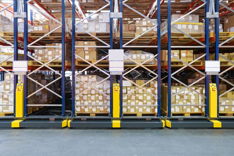 High Density Storage stock photo. Image of empty, warehouse - 71049060