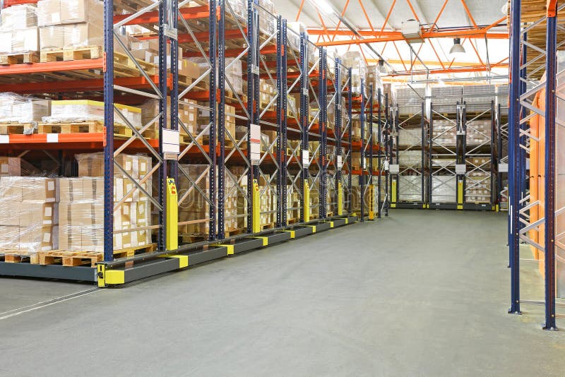 Warehouse stock photo. Image of logistic, modern, shelf - 31972370
