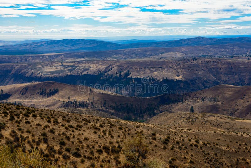 High Desert Mountains on a Beautiful Fall Day. Stock Image - Image of ...