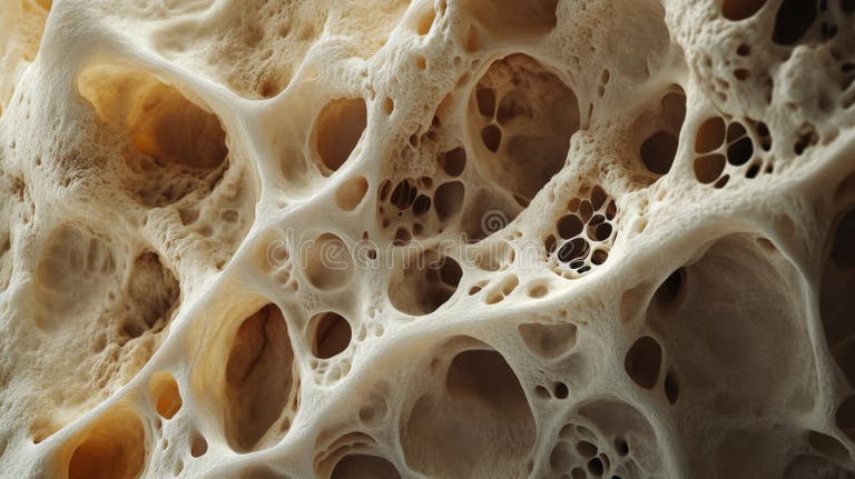 High Detail Image of Osteocytes Embedded in Bone Matrix Structure Stock ...
