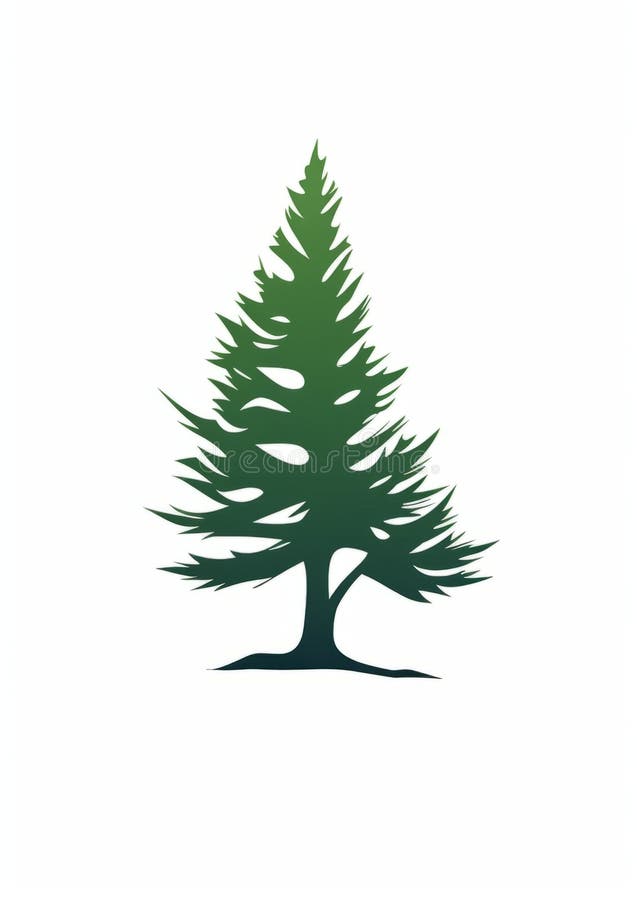 High Detail Pine Tree Logo with Distinctive Character Design Stock ... High Detail Pine Tree Logo with Distinctive Character Design Stock ...
