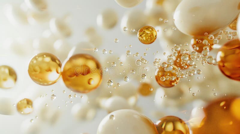 High Detail Proteomics Analysis Proteins Cells Under Microscope View ...