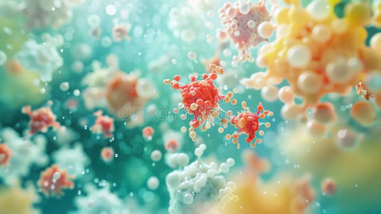 High Detail Proteomics Analysis of Proteins in Cells Under Microscope ...