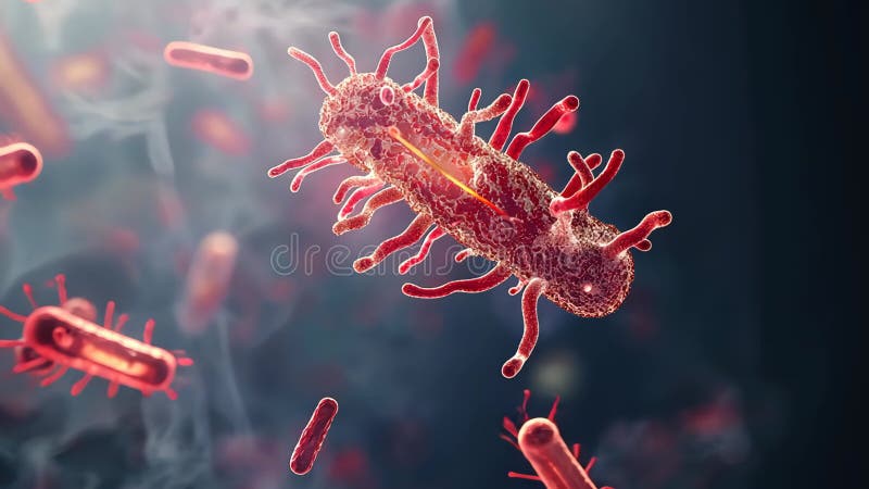 A High-detail Visualization of Red Bacteria in a Microscopic ...