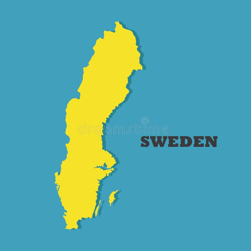 Colorful Sweden Political Map with Clearly Labeled, Separated Layers ...