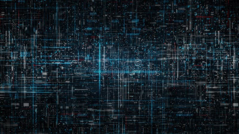 High Detailed Complex Technology Grid 3D Rendering Illustration Stock ...