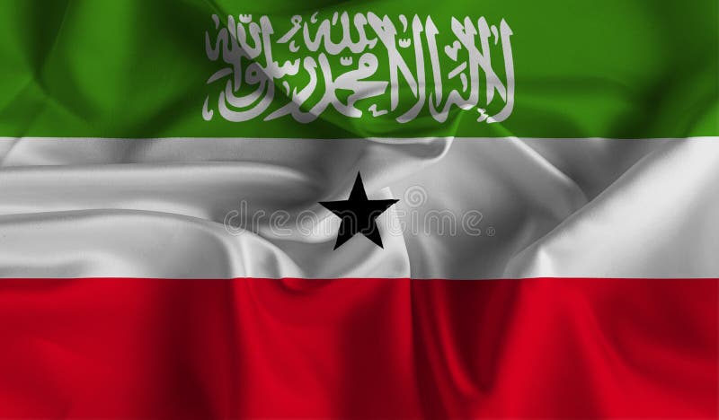 High Detailed Flag of Somaliland. National Somaliland Flag. 3D ...