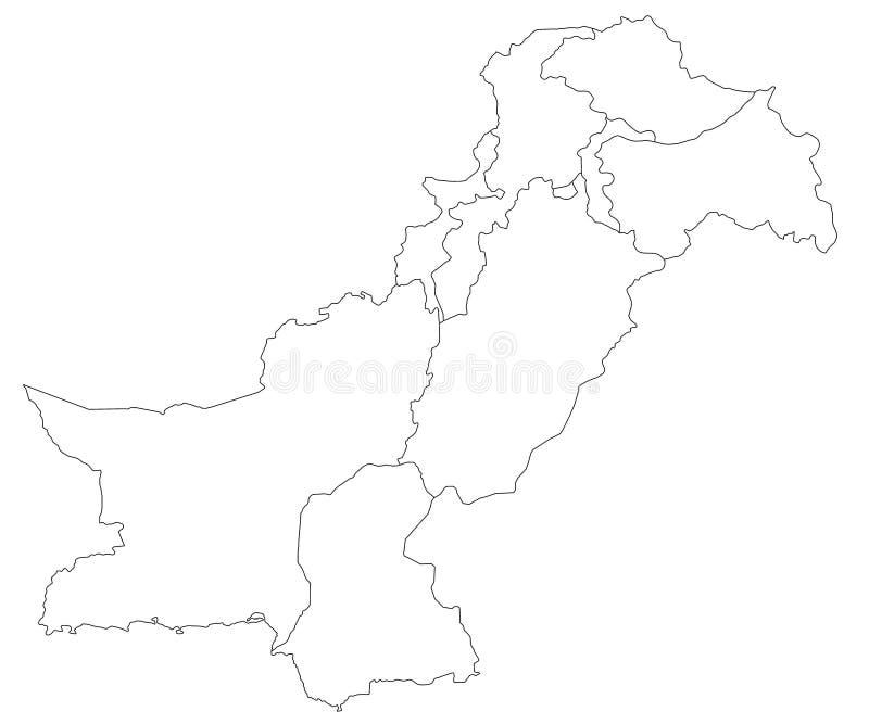 High Detailed Illustration Map - Outline Pakistan Country Map Stock ... High Detailed Illustration Map - Outline Pakistan Country Map Stock ...