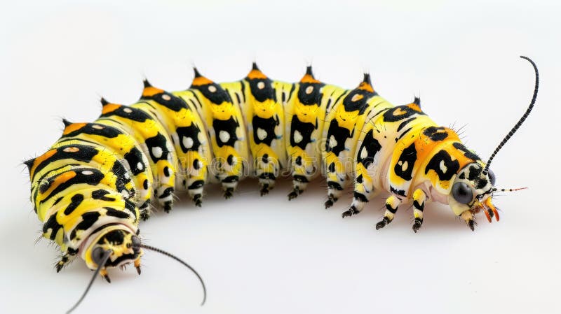 Delicate Transformation. Caterpillar Metamorphosis Concept Stock ...