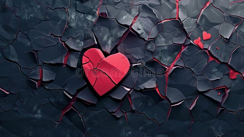 Gray Heartbreak. Graphic Wallpaper for Breakup Scenes Stock ...
