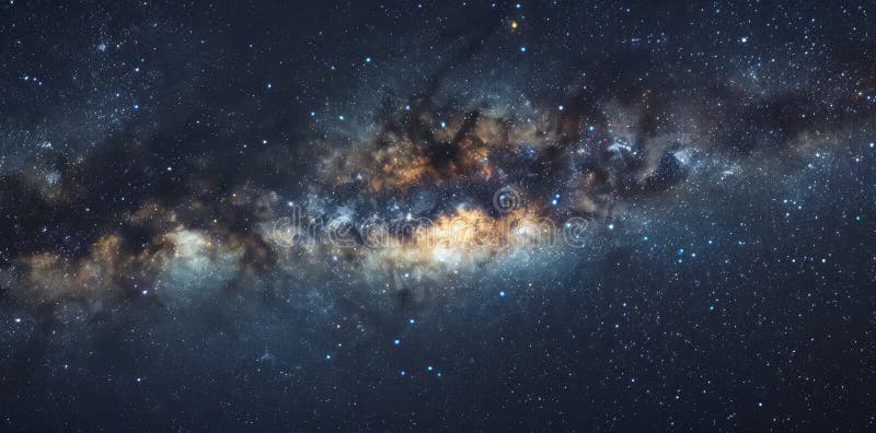 Celestial Splendor. Starry Night Sky Background Stock Image - Image of ...