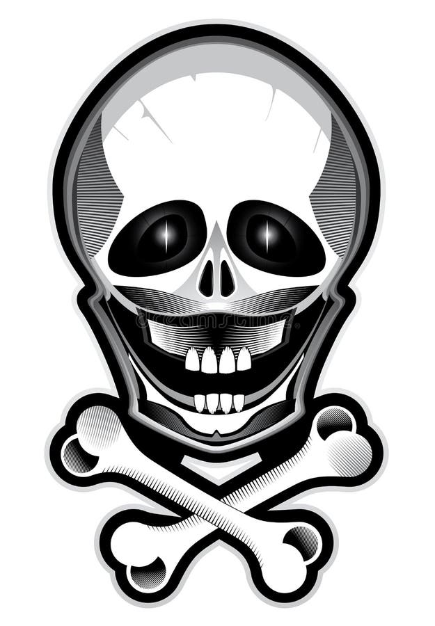 High detailed skull stock illustration. Illustration of relief - 56561345
