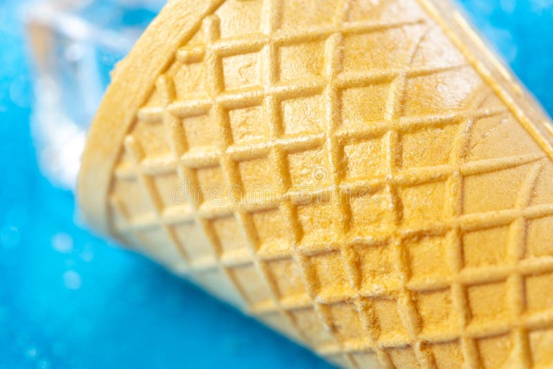 High Detailed Textures of a Ice Cone Stock Image - Image of cornet ...