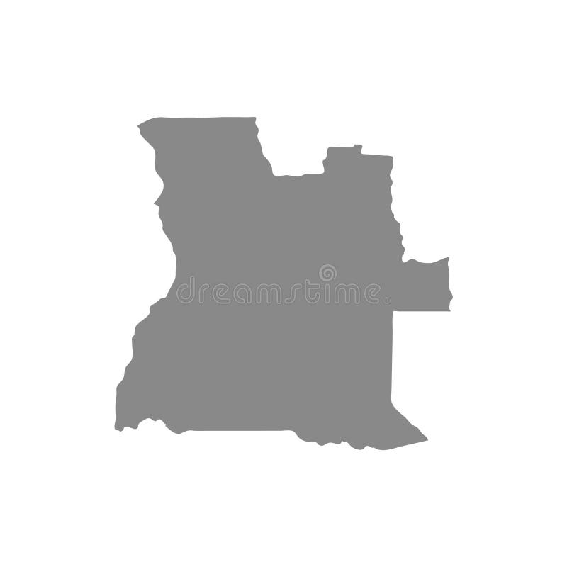 Detailed Map of Angola Cut Out of Craft Paper or Cardboard Stock Vector ...