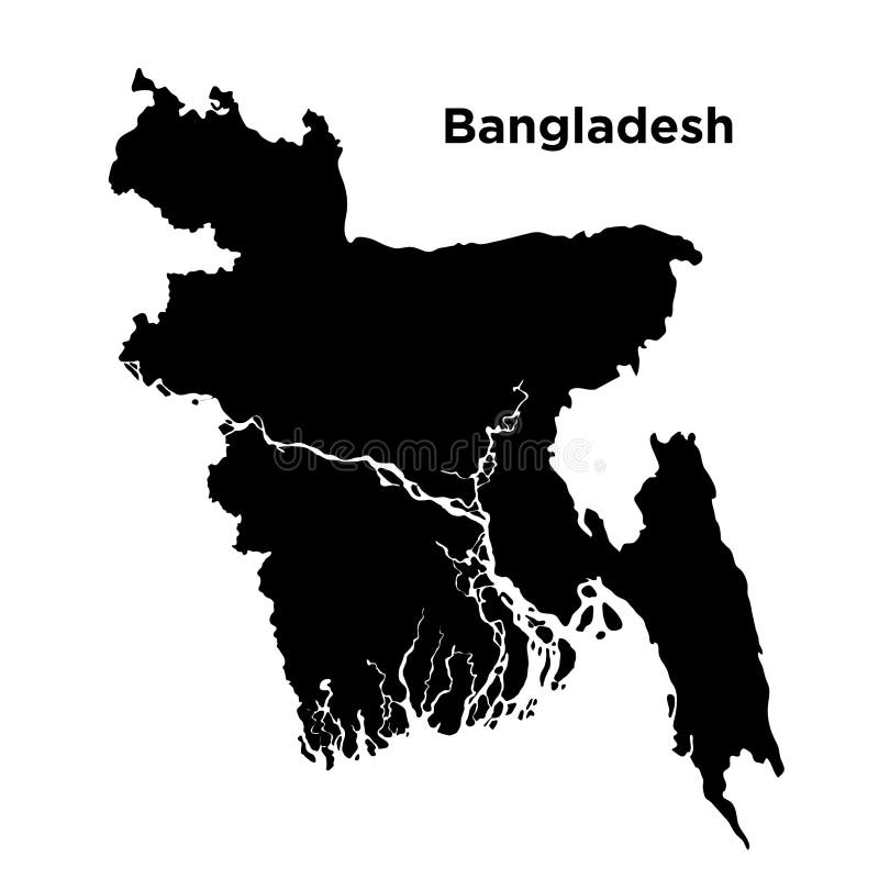High Detailed Vector Map - Bangladesh Stock Illustration - Illustration ...