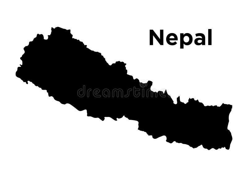 High Detailed Vector Map - Nepal Stock Illustration - Illustration of ...