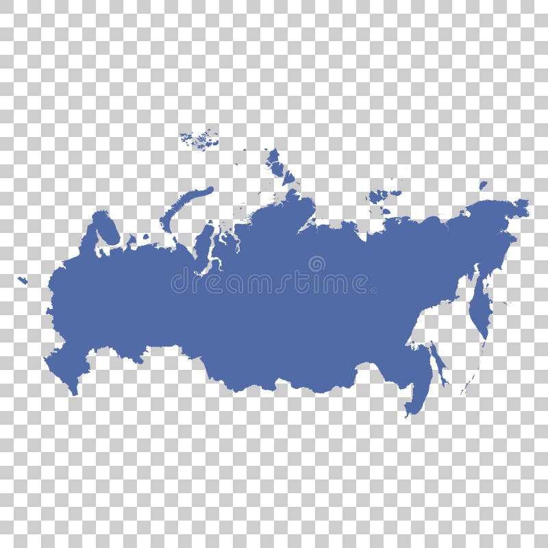 High Detailed Vector Map - Russia Stock Vector - Illustration of ...