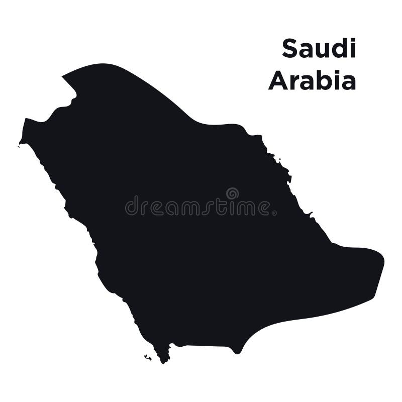 High Detailed Vector Map - Saudi Arabia Stock Vector - Illustration of ...