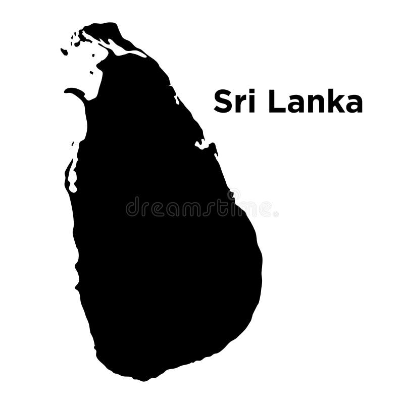 High Detailed Vector Map - Sri Lanka Stock Illustration - Illustration ...